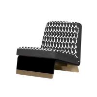 China Black White Texture Custom Sofa Bed With Metal Leisure Chair for sale