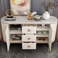 China Rock Plate Modern Luxury Sideboard Cabinets Multifunctional Metal Locker Storage Custom for sale