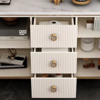 China Rock Plate Modern Luxury Sideboard Cabinets Multifunctional Metal Locker Storage Custom for sale