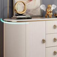 China Rock Plate Modern Luxury Sideboard Cabinets Multifunctional Metal Locker Storage Custom for sale
