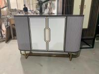 China Luxury Dining Side Cabinet Cupboard Restaurant Stainless Steel Sideboard Furniture for sale