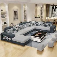 China Crushed Velvet Fabric Custom Sofa Bed Leather Border  Living Room for sale