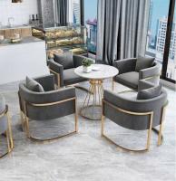 China Metal Frame Commercial Cafe Table And Chairs for sale
