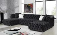 China Plywood Commercial Hotel Lobby Furniture Sectional Velvet Sofa Sets for sale