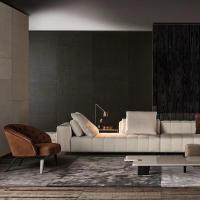 China Modern Hotel Lobby Furniture Module Large Flat Floor Piano Wedge Sofa for sale