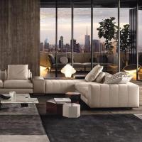 China Modern Hotel Lobby Furniture Module Large Flat Floor Piano Wedge Sofa for sale