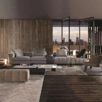 China Modern Hotel Lobby Furniture Module Large Flat Floor Piano Wedge Sofa for sale