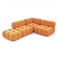 China Teddy Hotel Lobby Furniture Fabric White Lamb Wool Sofa Modular Combination for sale