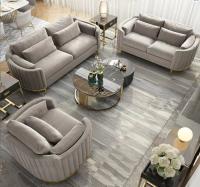 China Lobby Sofa Set Combination Modern Velvet Sofa Chair for sale