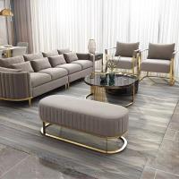 China Lobby Sofa Set Combination Modern Velvet Sofa Chair for sale