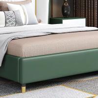 China 5 Star Luxury Hotel Bedroom Furniture Solid Wood Leather Bed Bentley Hotel Bedroom for sale