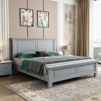 China White Blue Modern Hotel Bedroom Furniture Custom King Size Beds for sale