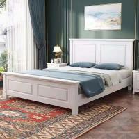 China White Blue Modern Hotel Bedroom Furniture Custom King Size Beds for sale