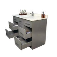 China Economic Hotel Room Cabinets Modern Bathroom Vanity Cabinets Marble Facet for sale