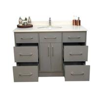 China Economic Hotel Room Cabinets Modern Bathroom Vanity Cabinets Marble Facet for sale