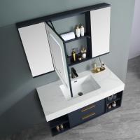 China Modern Wall Mounted Bathroom Cabinet Group Sink Hotel Bathroom Furniture Custom for sale