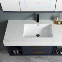 China Modern Wall Mounted Bathroom Cabinet Group Sink Hotel Bathroom Furniture Custom for sale