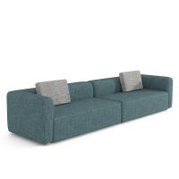 China Luxury Hotel Lobby Furniture Combination Fabric Velvet Sectional Sofa for sale