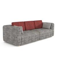 China Luxury Hotel Lobby Furniture Combination Fabric Velvet Sectional Sofa for sale