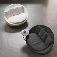 China ODM OEM Villa Home Hotel Rotating Sofa Chair With Tray for sale