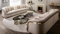 China Upholstery Hotel Lobby Furniture White Velvet Couch Multiple Seating Sofa for sale