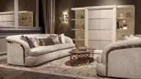 China Upholstery Hotel Lobby Furniture White Velvet Couch Multiple Seating Sofa for sale