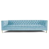 China Hunter Marble Green Velvet Sofa Set Hotel Lobby Sofa ODM for sale