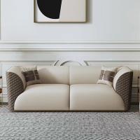 China Luxury Modern Leather Sofa Set Couch Living Room Sofa Hotel Villa for sale