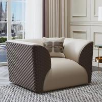 China Luxury Modern Leather Sofa Set Couch Living Room Sofa Hotel Villa for sale