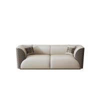 China Luxury Modern Leather Sofa Set Couch Living Room Sofa Hotel Villa for sale