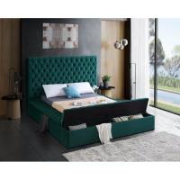 China Modern Leather Luxury Bed Master Hotel Bedroom Double Bed 1.8 Bedroom King Bed for sale