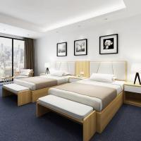 China Custom Commercial Upholstered Storage Bed Solid Wood For Hotel Villa Home for sale
