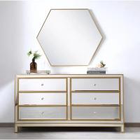 China Custom Modern Luxury Display Cabinets With 6 Dawers Mirror Facet Dresser for sale