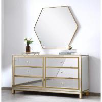 China Custom Modern Luxury Display Cabinets With 6 Dawers Mirror Facet Dresser for sale