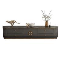 China Villa Hotel  TV Cabinets Modern Living Room Furniture Stainless Steel LCD TV Console for sale