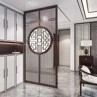 China Screen Stainless Steel Hotel Furniture Frosted Decorative Room Partition for sale