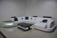 China Custom Luxury Hotel Furniture Regal Elegance  Antique Reclining Leather Sofa Bed Sectional for sale