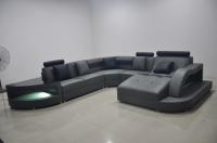 China Custom Luxury Hotel Furniture Regal Elegance  Antique Reclining Leather Sofa Bed Sectional for sale
