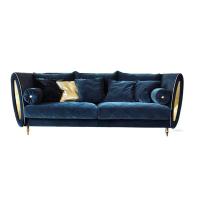 China Velvet Haven Cozy Luxurious Lazy Sofa With Seating For Hotel Room for sale