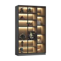 China Modern Light Living Room Furniture Wine Cabinet Display Stainless Steel for sale
