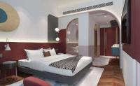 China High-End Interior Concept Double Bed Wooden Furniture Custom Hotel Furniture for sale
