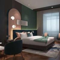China High-End Interior Concept Double Bed Wooden Furniture Custom Hotel Furniture for sale