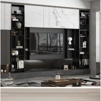 China Luxury Stainless Steel Wall TV Cabinet Hotel Hanging for sale