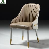 China Customized Long Lasting Luxury Hotel Furniture Reception Leather Chairs for sale