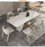 China Luxury Hotel Restaurant Furniture Genuine Leather Dining Chair for sale