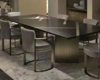 China Minimalist Modern Armrest Velvet Leather Metal Dining Chair 65*58*80 cm Customized for sale