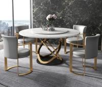 China Minimalist Modern Armrest Velvet Leather Metal Dining Chair 65*58*80 cm Customized for sale