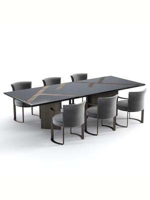 China Minimalist Modern Armrest Velvet Leather Metal Dining Chair 65*58*80 cm Customized for sale