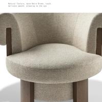 China Apartment Solid Wood Sofa Living Room Creative Single Fabric Leisure Chair for sale