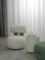 China Light Luxury Hotel Furniture Creative Living Room Solid Wood Single Lazy Sofa for sale